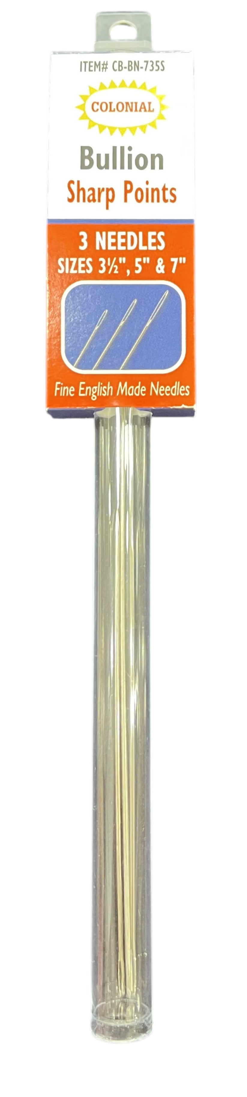 Bullion Sharp Points Needles – Village Needleworks